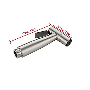 UERVPS Toilet Bidet Sprayer Handheld Toilet Bidet Sprayer Set Kit Stainless Steel Hand Bidet Faucet for Bathroom Hand Sprayer Shower Bathroom Shower Drencher(B)