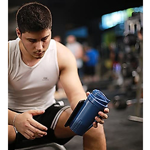 Blentra Magnetic Shaker, Pre Workout Bottle, Shaker Bottle 25oz, Protein Shaker Bottle, Bpa Free, Leak Proof Bottle, Shaker Bottles For Protein Mixes, Shaker Cup (Blue)