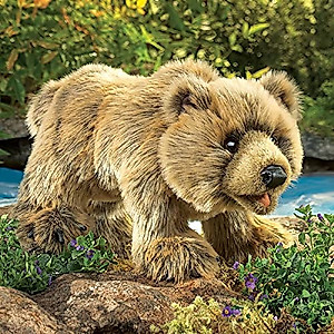 Folkmanis Grizzly Bear Hand Puppet Light Brown, 1 EA