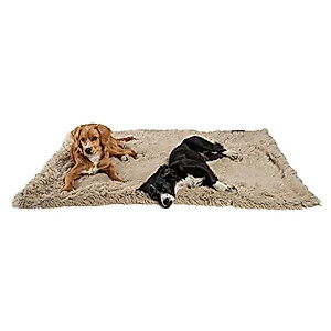 Best Friends by Sheri Calming Shag Fur Pet Throw Blanket, Taupe, 40"x50"