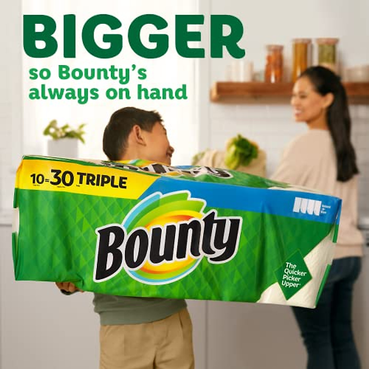 Bounty Select-A-Size Paper Towels, 6 Double Plus Rolls = 15 Regular Rolls