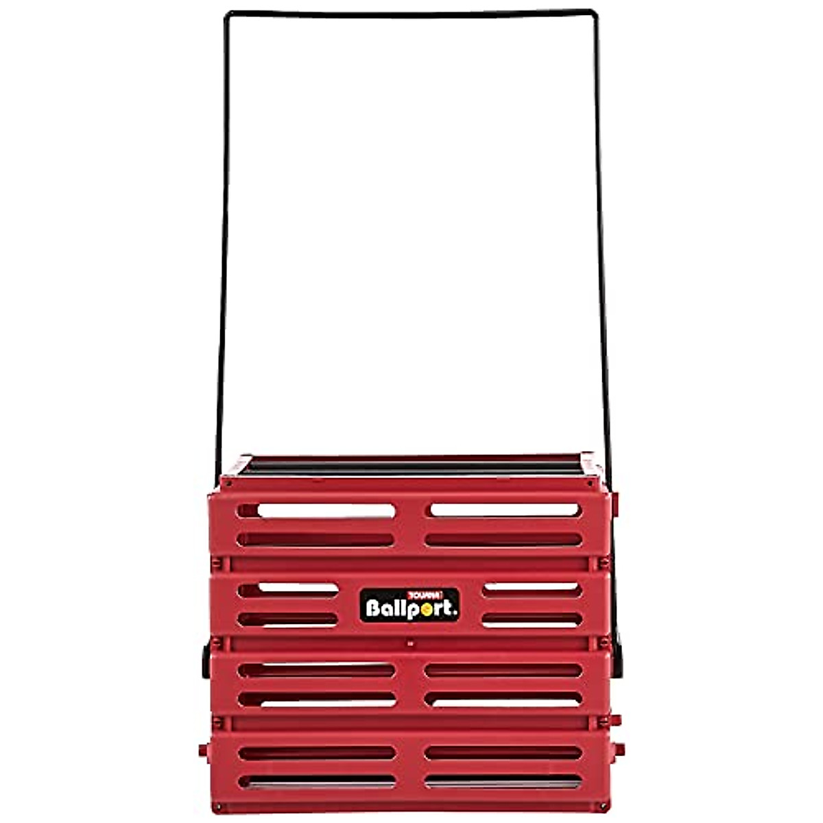 Tourna Ballport Tennis Ball Hopper Holds 80 Balls Durable and Lightweight – Red