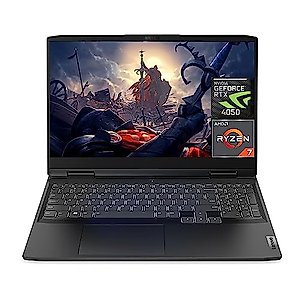 Lenovo IdeaPad Gaming 3 Laptop, 15.6” 120 Hz FHD Display, AMD Ryzen 7 7735HS, NVIDIA GeForce RTX 4050, 16GB DDR5 RAM, 1TB SSD, Webcam, HDMI, Backlit KB, Wi-Fi 6, RJ-45, Windows 11 Home