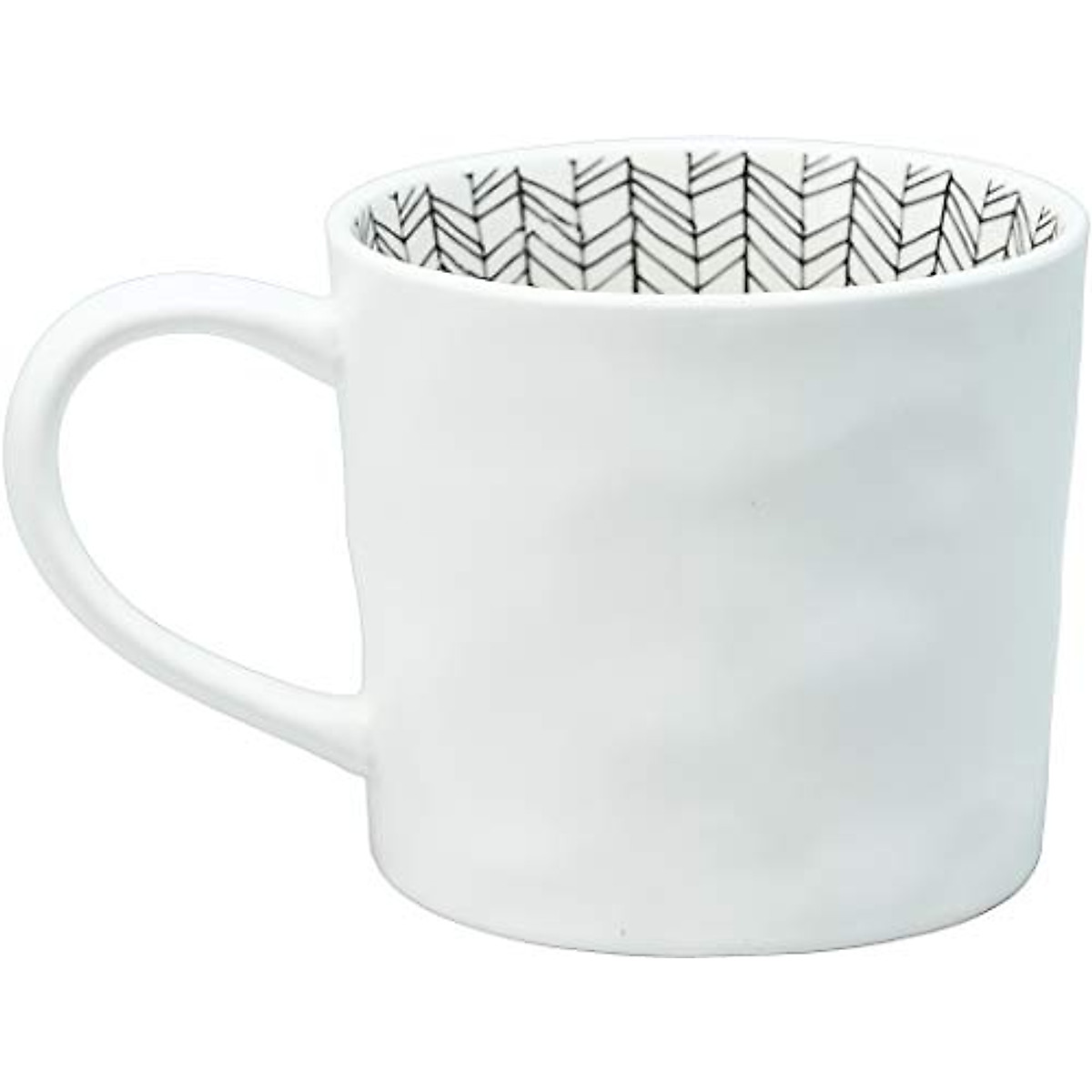 Pavilion Gift Company Grandma You Make Life Beautiful 16 Oz Debossed Butterfly Rainbow Stripe Coffee Cup Mug, White