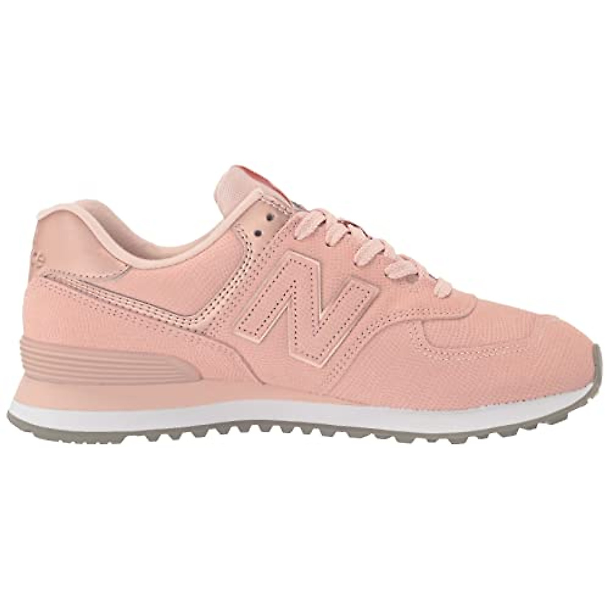New Balance Women's 574 V2 Embellished Sneaker, Pink/Pink, 7.5