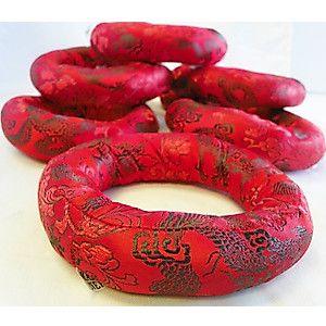 bowlsofnepal F697 Silk Brocade Cushion Pillow for Tibetan Singing Bowl Handmade in Nepal