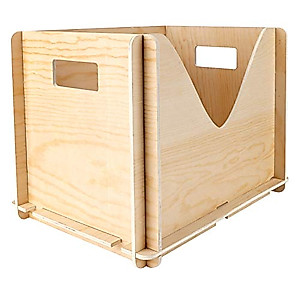 Yuehuam Unfinished Wooden Box Storage Organizer Wooden Box Craft Storage Box Container for DIY Craft Collectibles Arts Home Decor