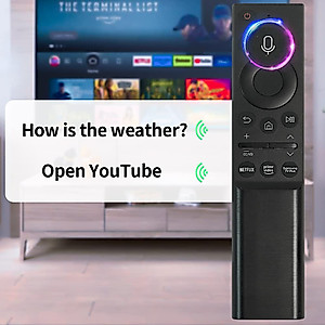 BN59-01363A Replacement Remote Control for Samsung Smart TV, with Magic Voice, Fit for Samsung Smart TV QLED 4K 8K UHD,NEO QLED,Crystal UHD 4K,Quantum HDR,QN UE UN and MU Series (BN59-01363A)