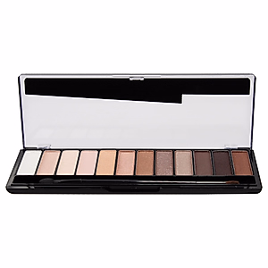 Rimmel London Magnif'Eyes Eyeshadow Palette, 12 Shades, Blendable Formula, Versatile, 002, Blush, 0.5oz
