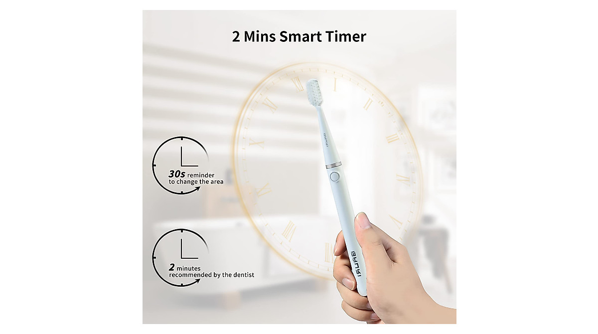 Bauri Rechargeable Electric Toothbrush - Deep Clean & Care