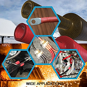 RockDIG 74PCS 1 3/4 1/2 3/8 Inch 3:1 Heat Shrink Tubing Assortment Kit Double-Wall Adhesive Lined Marine Grade Industrial Heat-Shrink Wrap Wire Tubing Black Red