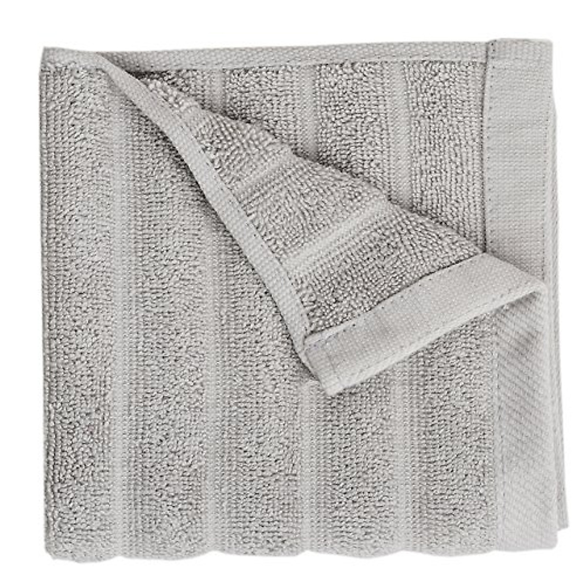 6 Pack Luxurious Soft Hotel &Spa Quality 100% Cotton Washcloth Face Towels Set for Bath, 12"x12" inch(Grey)