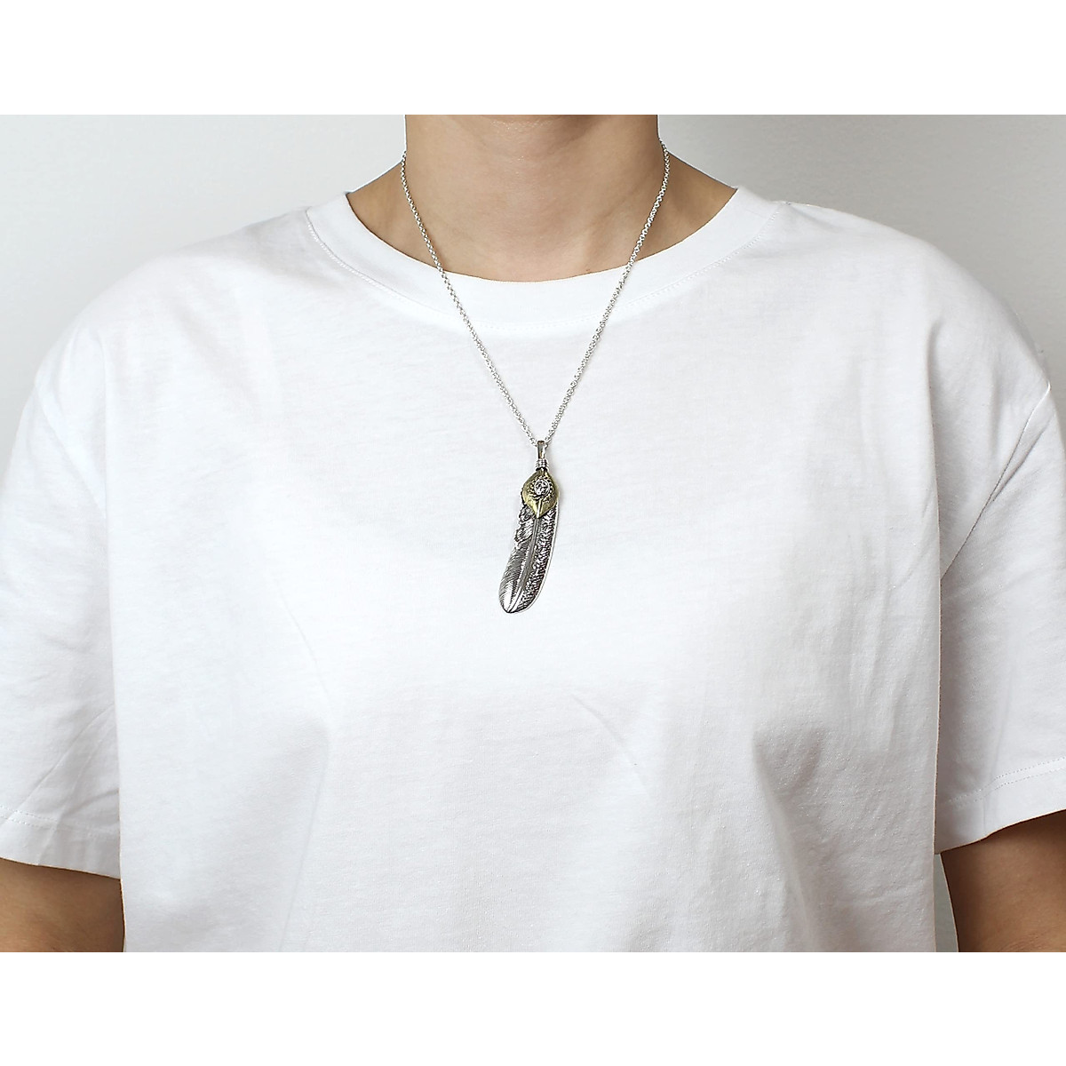 COSUMOSU Sterling Silver Kokopelli Feather Native American Indian Pendant