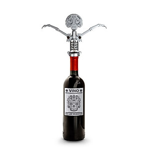 Kikkerland Day of the Dead Corkscrew, Day of Dead, Silver
