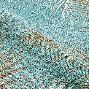 Couristan Monaco Area Rug, 2' x 3'7", Aqua