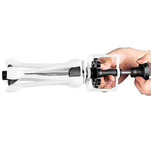 Fotoconic Single Roller Wall/Light Stand Mounting 2-in-1 Manual Background Support System, Including Two Single Hooks, Two Expand Bars, One Chain