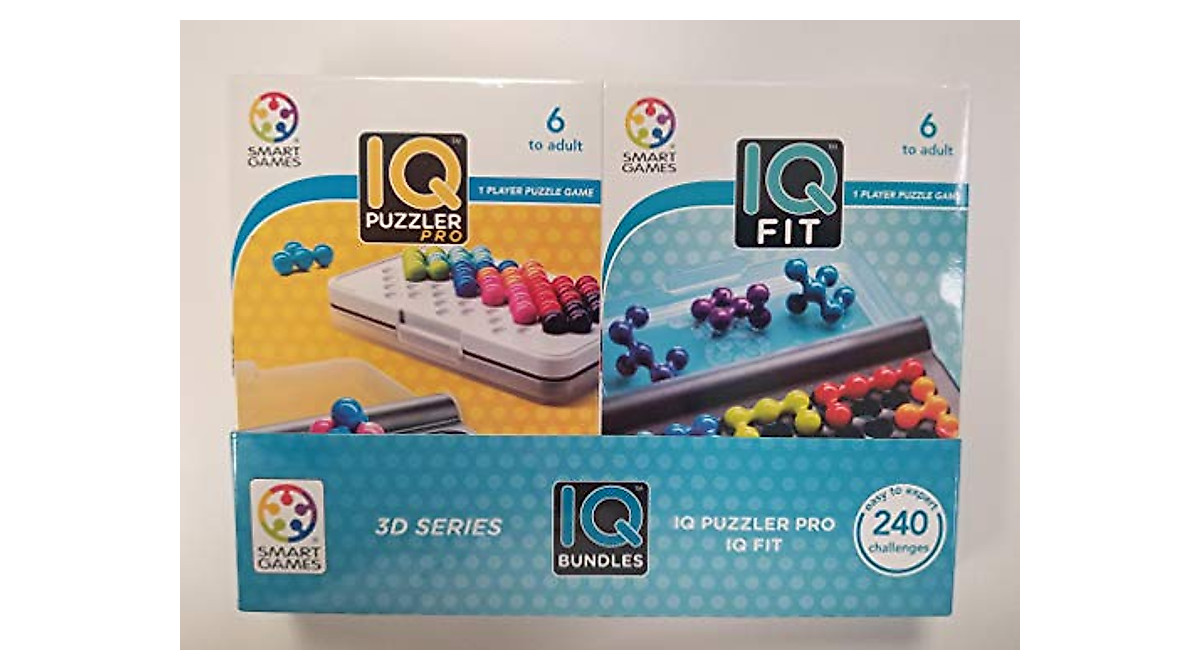 SmartGames IQ Bundles: 240 Fun Challenges for All Ages