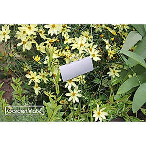 GardenMate 50-Pack Weatherproof Large Zinc Metal Plant Labels, Height 11.5", Label Area 3 1/2 x 1 1/4"