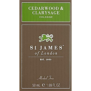 St James of London Cedarwood & Clarysage Cologne, 1.69 Fl Oz