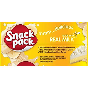 Snack Pack Pie Pudding Cups, Banana Cream, 13 oz (4 ct)