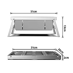 TAMYID Charcoal Grills, Camping Grill Stove Portable Outdoor Charcoal Household Folding BBQ Wood Stove Picnic Detachable