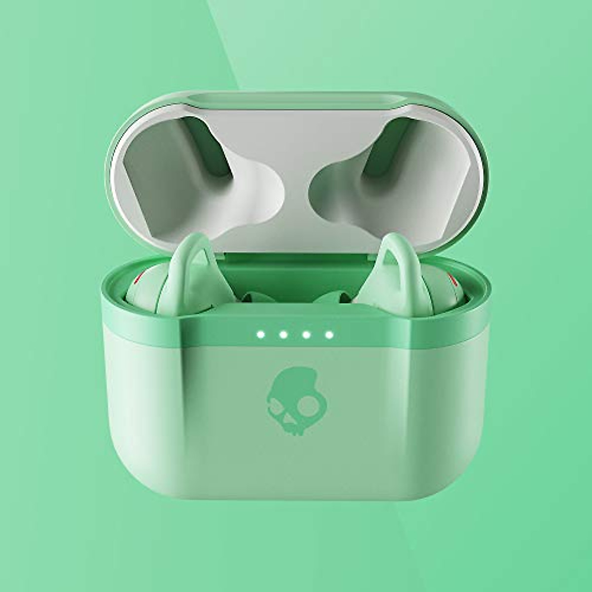 Skullcandy Indy Evo In-Ear Wireless Earbuds, 30 Hr Battery, Microphone, Works with iPhone Android and Bluetooth Devices - Mint
