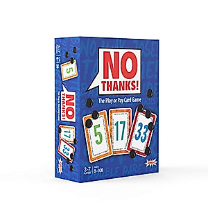 Amigo Games No Thanks! The Play or Pay Card Game – Avoid Taking Points in This Exciting & Simple Classic Card Game for Family Game Night – Perfect for Kids & Adults ages 8 & Older