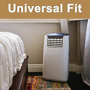 Air Conditioner Exhaust Hose Coupler 5 inch Supports Clockwise/Counter-Clockwise Thread Hose Connector Portable AC Coupler