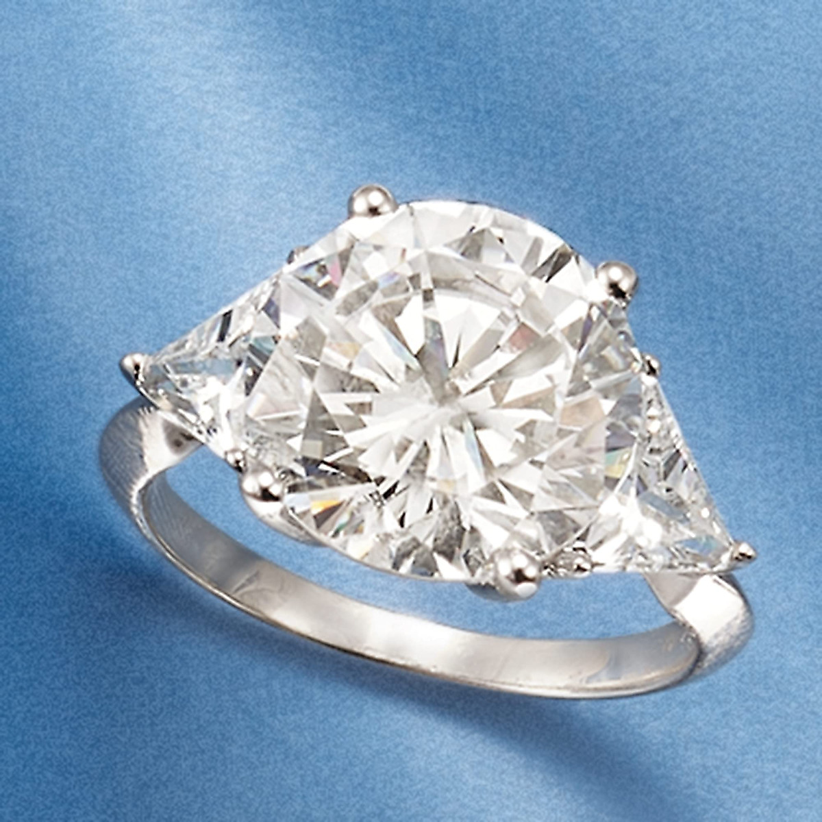 Ross-Simons 7.50 ct. t.w. CZ Ring in Sterling Silver. Size 7