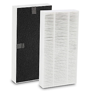 isinlive 2 Pack for Febreze Air Purifier Filter Replacement Dual Action HEPA-Type FRF102B, Models FHT170, FHT180, FHT190 and Fit for Honeywell HEPAClean U Filter HRF201B, Models HHT270, HHT290