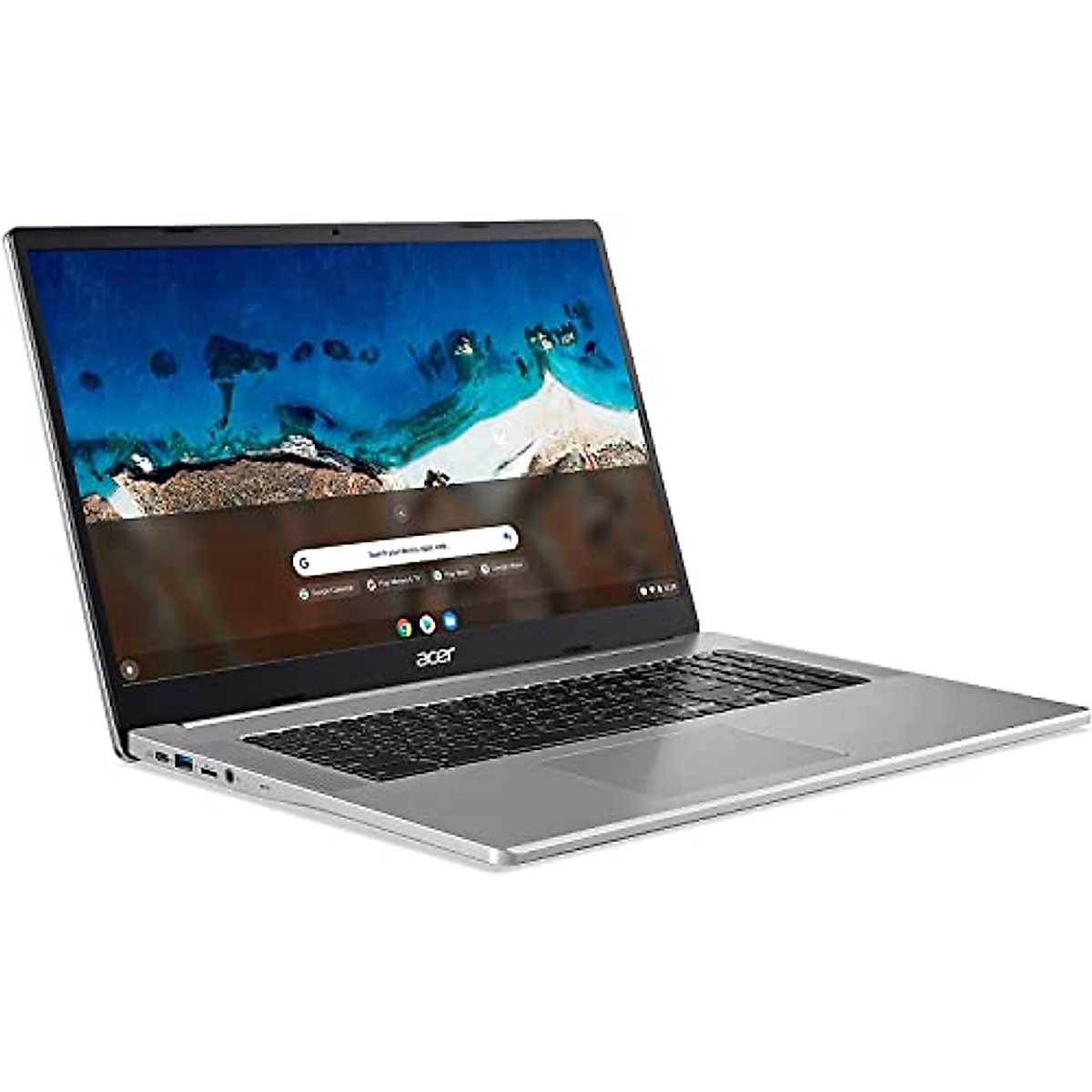 Acer Chromebook 317 Ultralight Laptop | 17.3" FHD Slim-Bezel Display | Intel Celeron N4500 | 4GB Memory | 64GB eMMC | USB-C | Wi-Fi 6 | BT | Webcam | Chrome OS | 10+ Long Battery Life | TiTac Card