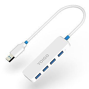 USB HUB 3.0,YOIGO Ultra Slim Multi USB Splitter,4-Port USB hub for Laptop,PC,Mac,Surface Pro, Flash Drive, Mobile HDD(white)