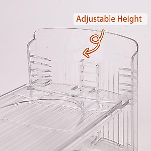 Uni HIMO 12 Pack Shoe Slots Organizer Adjustable Level Shoe Stacker Holder Storage Space Saving Sneakers Display Tray Rack for Closet (Transparent, 12Pack)