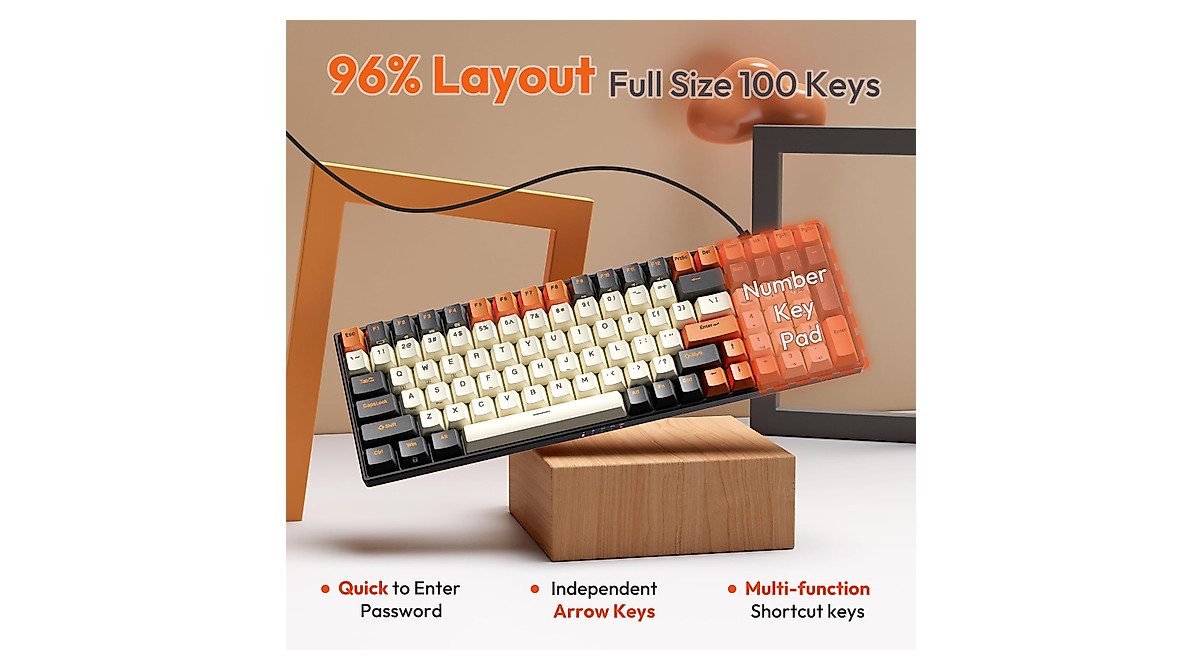 RK100 Wireless RGB Mechanical Keyboard | 3-Mode Hot Swappable