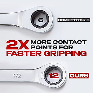 Jaeger 1/2 Inch TIGHTSPOT Ratchet Wrench with 90-Tooth Ratcheting Precision and Hardened, Polished Steel