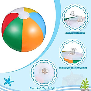 Beach Balls 3 Pcs 12 Inch Inflatable Ball Beach Ball Swimming Pool Ball Enjoyable Pool Float Balls for Outdoor Activity Birthday Summer Party Favors Water Toys (Classic Style)