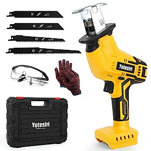 Cordless Reciprocating Saw,Compatible with DeWalt 20V MAX Battery,0-3000SPM Variable Speed, Brushless Recipro Saw,4 Saw Blades, Power Reciprocating Saws for Wood/Metal/PVC Cutting（Battery not include）
