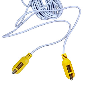 Briidea Hi-Lo Sump Pump Controller with Dual Float Switch and Overload Protection (White)