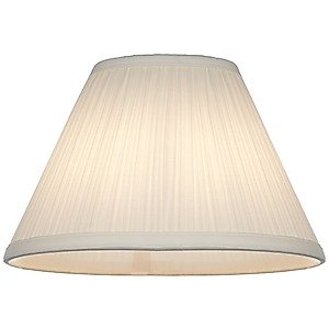 Antique White Small Empire Mushroom Pleated Lamp Shade 5" Top x 11" Bottom x 7.5" High (Clip-On) Replacement - Springcrest