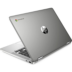 HP Chromebook x360 14-inch FHD Laptop , Pentium Silver N5030 4GB RAM, 64GB eMMC Computer Storage, 2-in-1 Touchscreen Notebook Tablet, Chrome OS, 14a-ca0097nr, Natural Silver (Renewed)