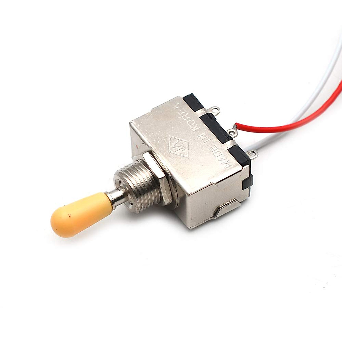 SAPHUE Guitar Wiring Harness Set Prewired 500K Pots 3 Way Toggle Switch Wiring Harness Kit with 6.35 Output for Electric Guitar