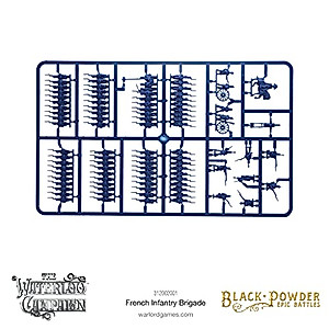 WarLord Black Powder Epic Battles Waterloo: French Infantry Brigade Military Table Top Wargaming Plastic Model Kit 312002001