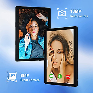 FLYINGTECH Tablet 10 inch, Android 10.0 5G WiFi Tablets, Octa-Core Processor 13MP Camera 3GB RAM, 32GB Storage, 128GB Expand, 1280x800 HD IPS Screen, Bluetooth Gaming Tablet(Black)