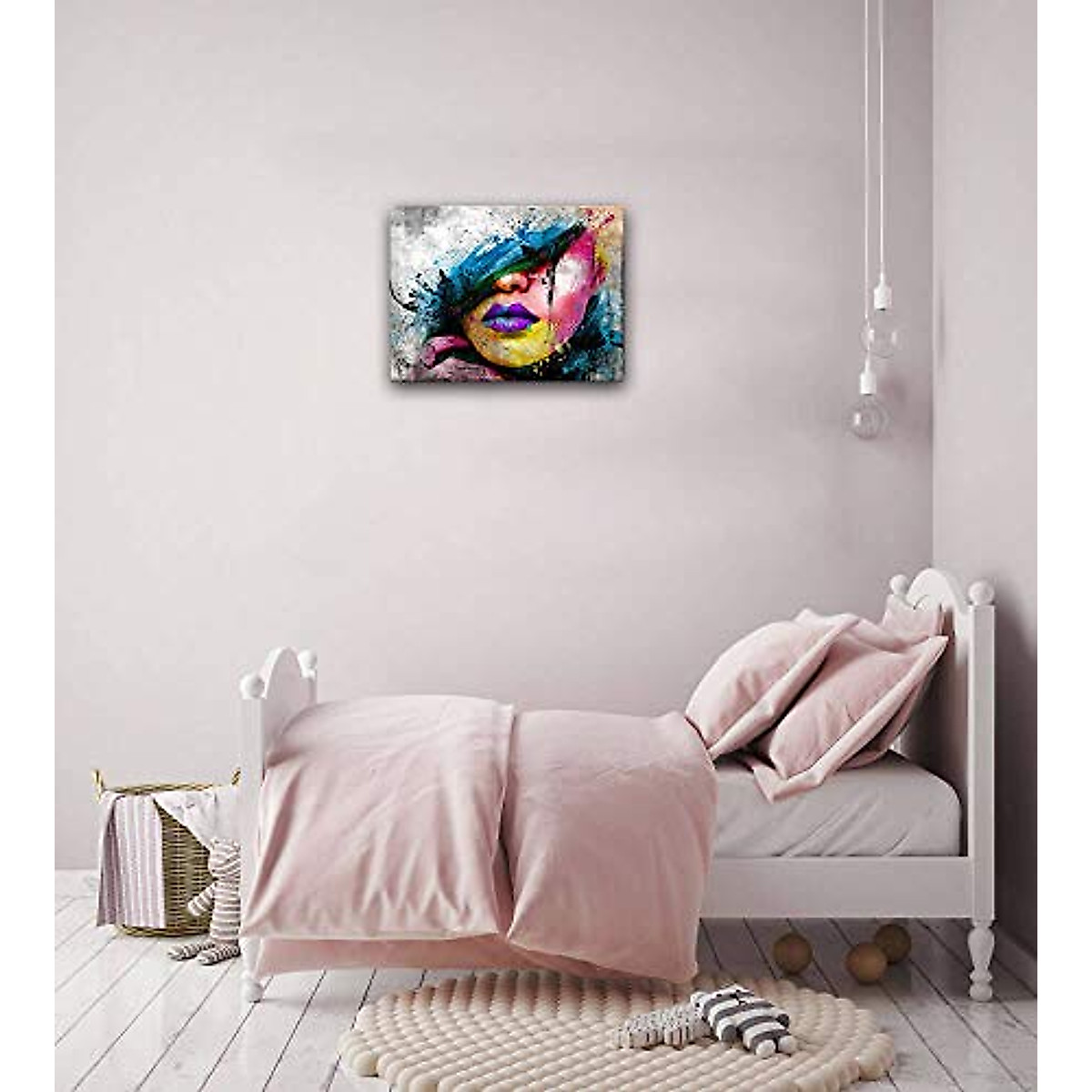 gbagutao Abstract Canvas Art Wall Decor Sexy Girl Lips Pop Art Canvas Prints Modern Canvas Art Wall Paintings for Living Room Bedroom Office Home Decoration