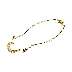 Aspen Creative 20002-1 8 1/2" Lamp Harp with Saddle in Polished Brass Finish