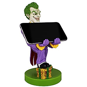 Exquisite Gaming: Warner Bros: Joker - Original Mobile Phone & Gaming Controller Holder, Device Stand, Cable Guys, Licensed Figure, Small
