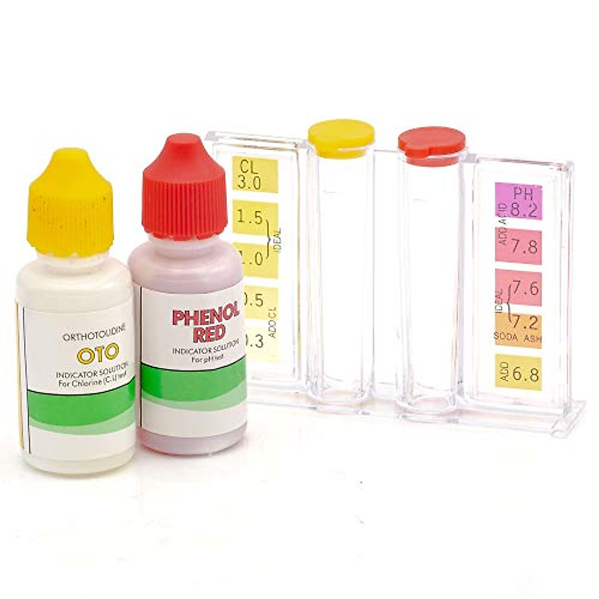 WWD POOL Swimming Pool Spa Water Chemical Test Kit for Chlorine and Ph Test (2 Way Test Kit)