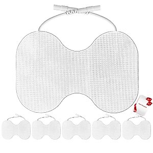 TENS Unit Replacement Pads - Pack of 6 Extra Large Butterfly Shaped Electrode Squares