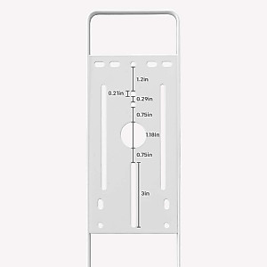 BRIAN & DANY Vacuum Stand for Dyson, Stable Metal Bracket Stand Holder Storage for Dyson V15 V12 V11 V10 V8 V7 V6, White