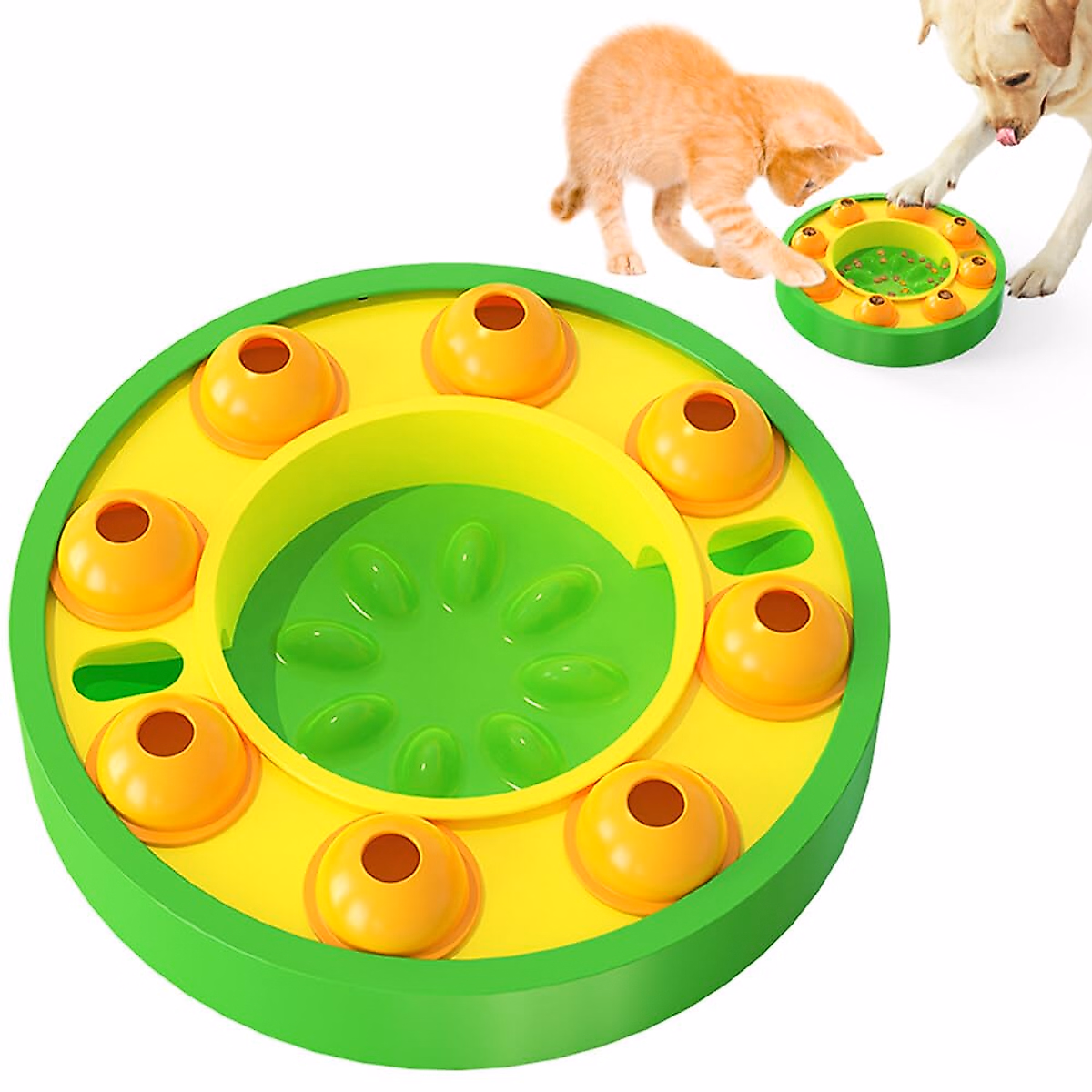 ikasus Dog Puzzle Toy, Interactive Dog Food Puzzle Slow Feeder Treat Dispenser for IQ Training & Mental Enrichment, Dog Treat Puzzle Feeder for Small,Medium and & Large Dogs Treat Training Type 3